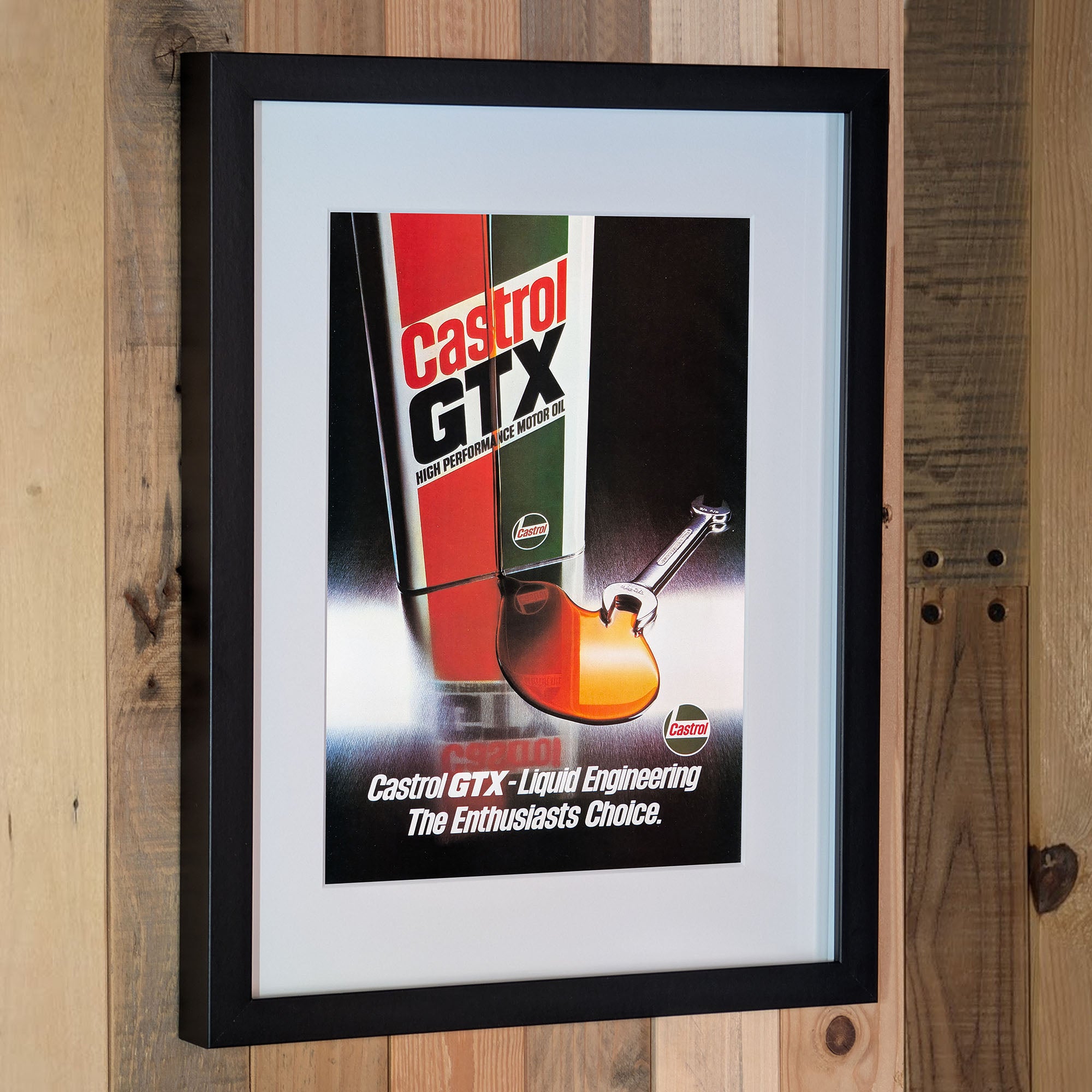 1981 Castrol Oils GTX Advertisement Poster - Original Framed – Pit Wall ...